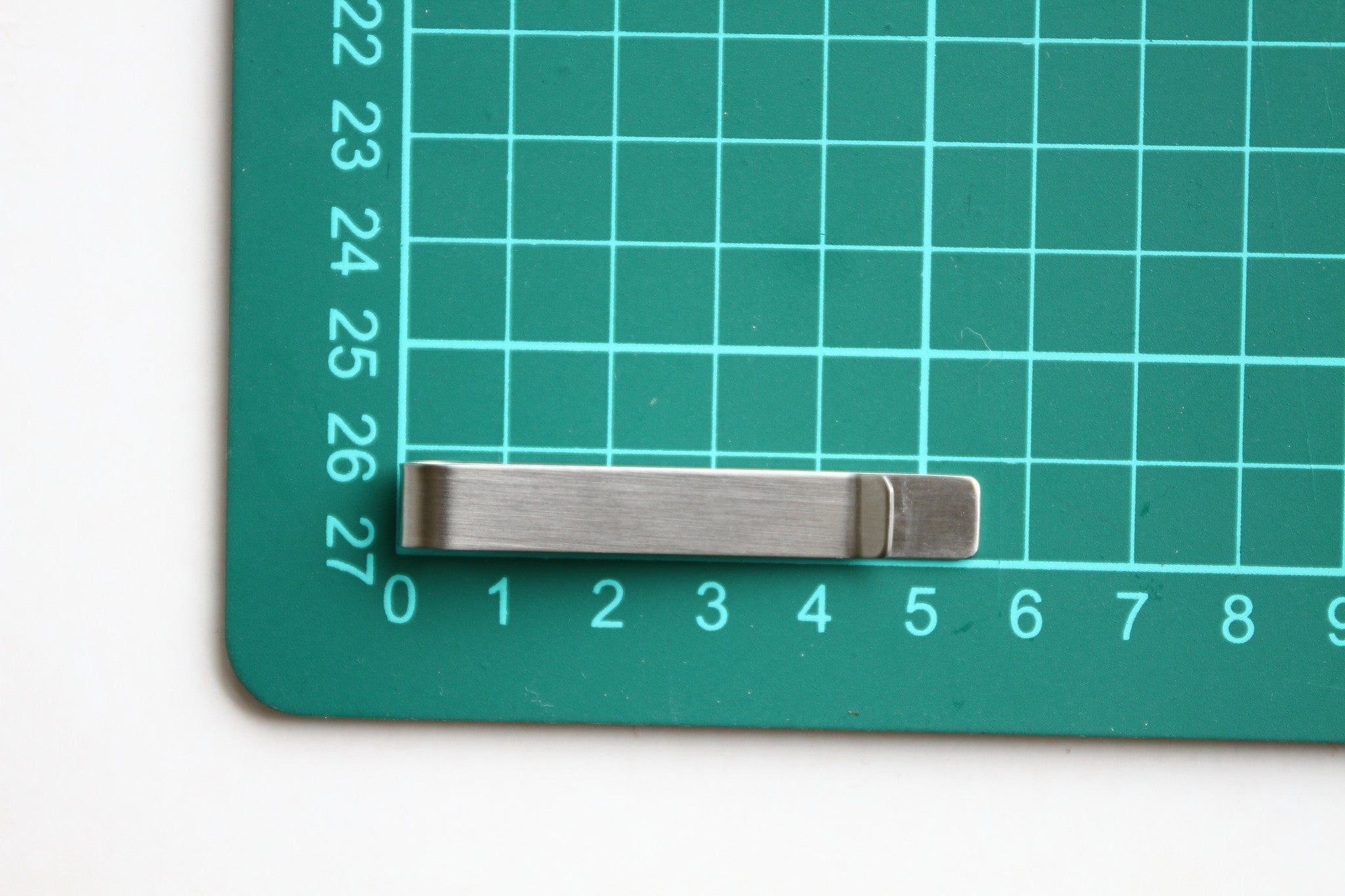 Tie Clip - 55 x 8 mm, Slide Bar, Matte Silver Color – KEY Handmade